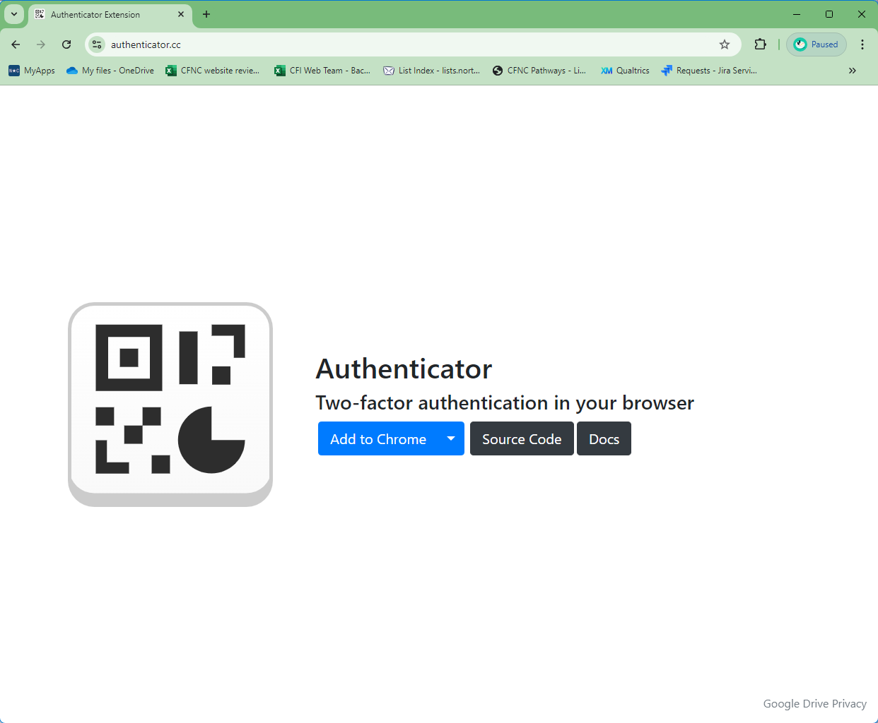 2FA Authentication option: Browser Extension – CFNC Campus Help Center