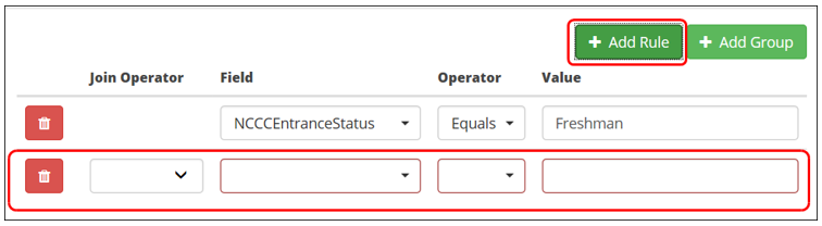 Creating Complex Application Rules – CFNC Campus Help Center