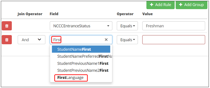 Creating Complex Application Rules – CFNC Campus Help Center