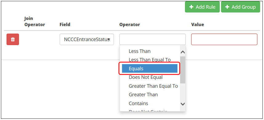 Creating Complex Application Rules – CFNC Campus Help Center