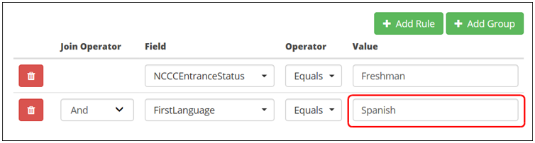 Creating Complex Application Rules – CFNC Campus Help Center